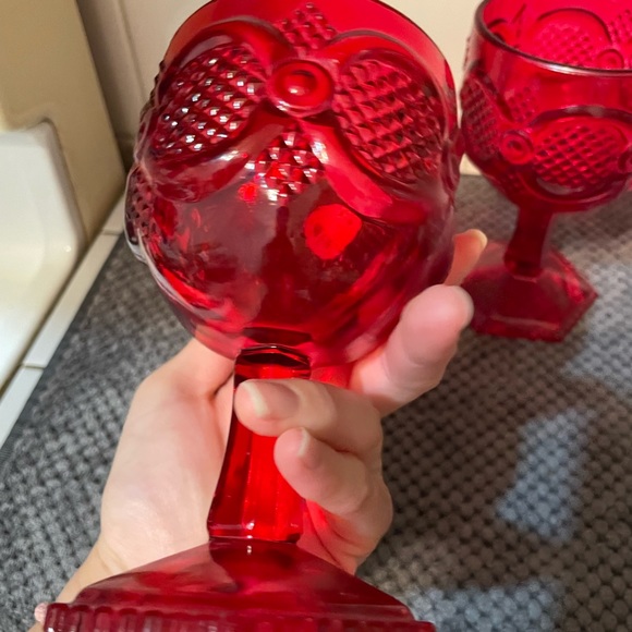 Avon | Dining | Vintage Avon Ruby Red Cape Cod 876 Pattern Ruby Red ...